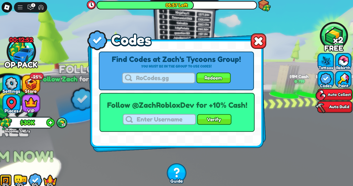 Tattoo Studio Tycoon Codes (January 2026) - RoCodes